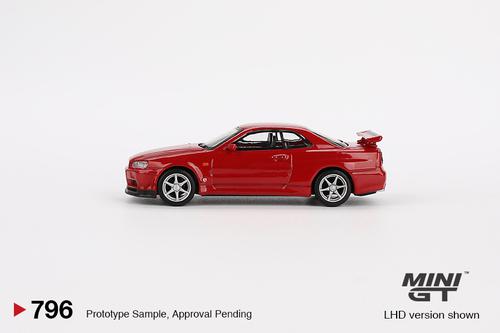 MiniGT - 796 - Nissan Skyline GT-R (R34) V-Spec Active Red